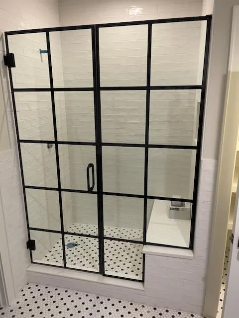 Atlanta Grid Pattern Shower Door Enclosures | Glass Governor of Atlanta